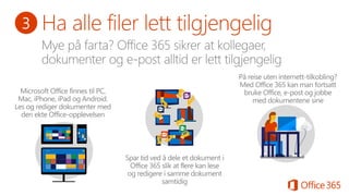 10 grunner til at SMB bedrifter bør velge Office 365 | PPT
