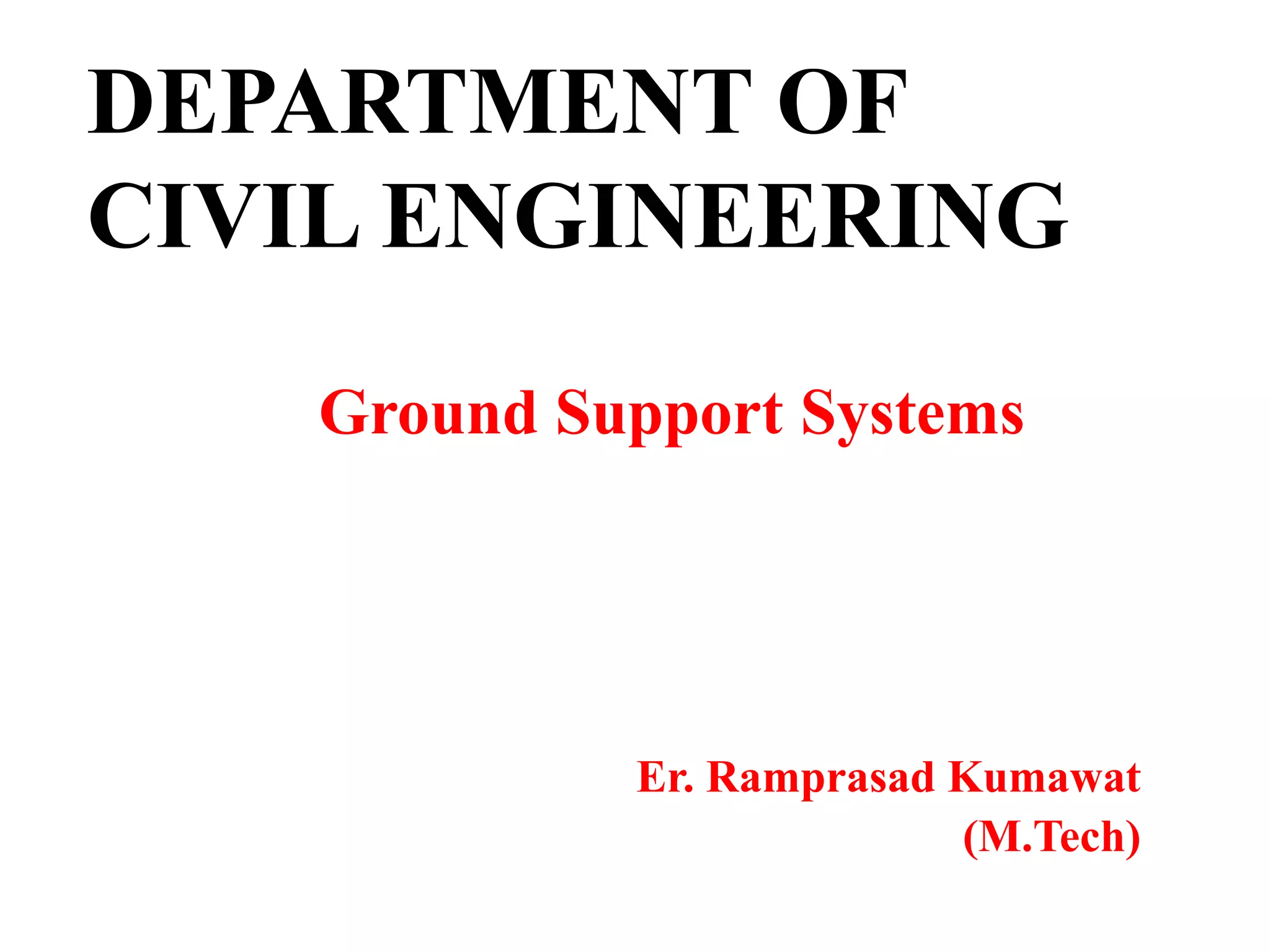 Ground Support System | PPTX