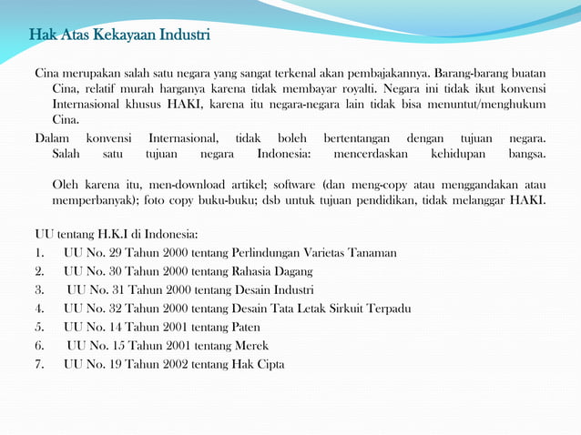 HAK KEKAYAAN INTELEKTUAL | PDF