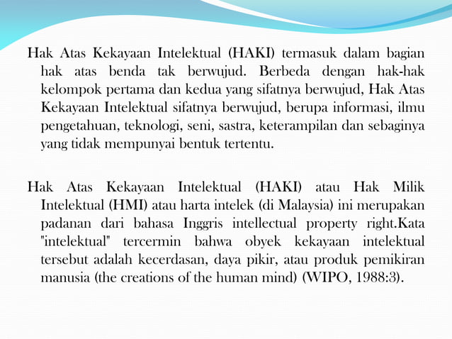 HAK KEKAYAAN INTELEKTUAL | PDF