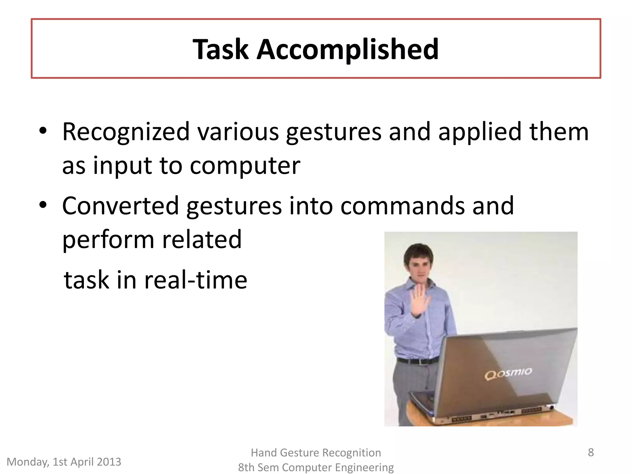 Hand Gesture Recognition | PPTX