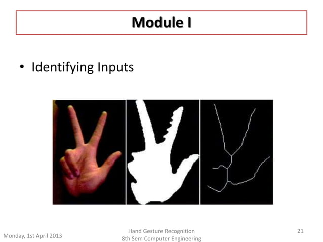 Hand Gesture Recognition | PPTX | Computing | Technology & Computing