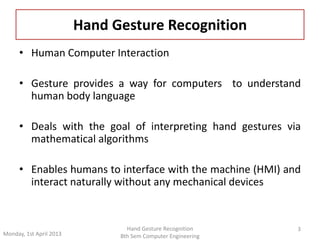 Hand Gesture Recognition | PPTX