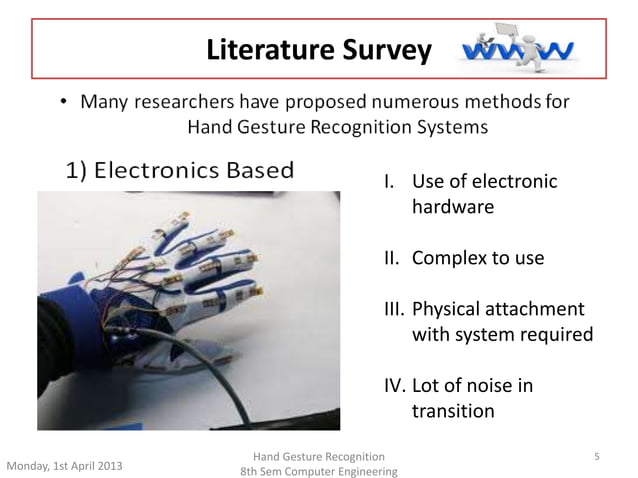 Hand Gesture Recognition Pptx Computing Technology And Computing