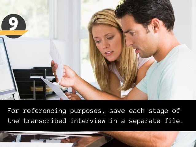 10 handy tips for interview transcription | PPT