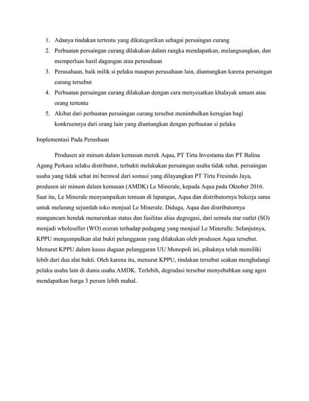10, hbl, Leni Anggraeni, Hapzi Ali, Hukum Monopoli dan Persaingan Bisnis Tidak Sehat ...