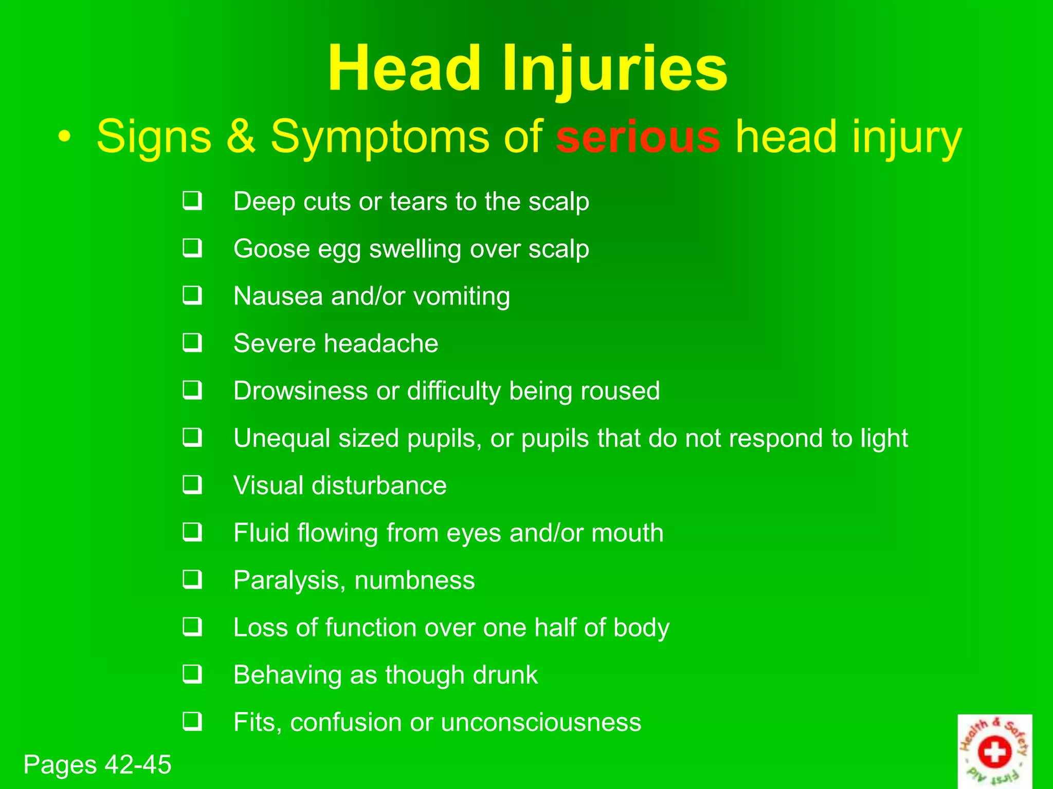 10 head injuries | PPT