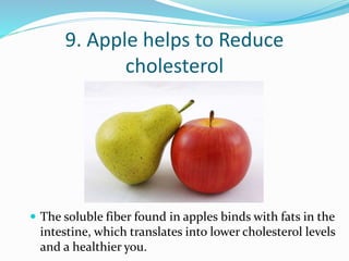 10 health benefits of apple | PPTX