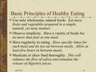 10 health principles | PPT