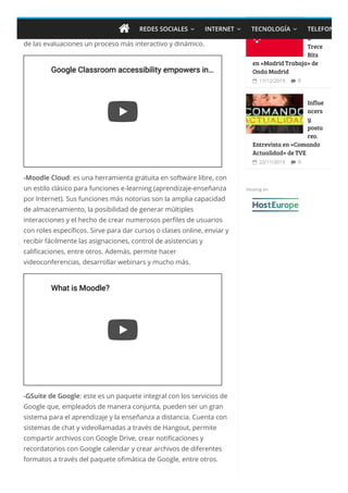 10 herramientas para dar clase virtual durante el confinamiento | PDF