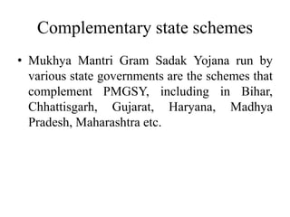 Pradhan Mantri Gram Sadak Yojana (PMGSY) | PPTX