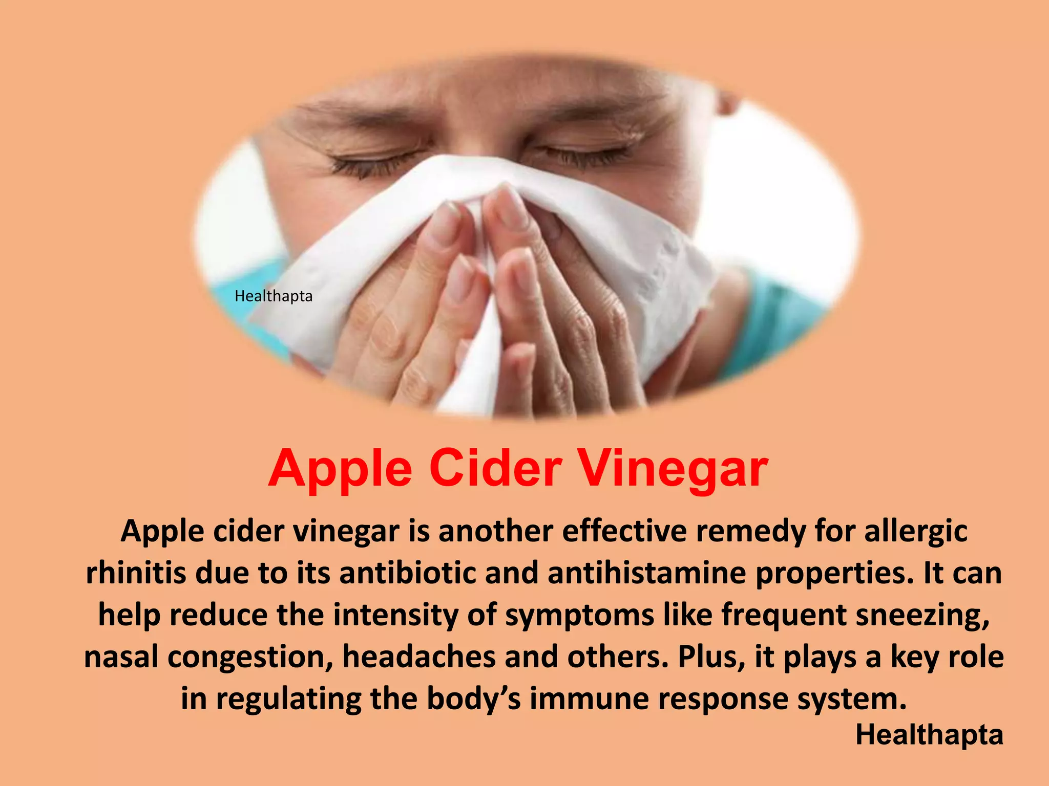 10 Home Remedies for Allergic Rhinitis | PPTX