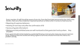 10 hotel safety tips|Larica Group of Hotels | PPT