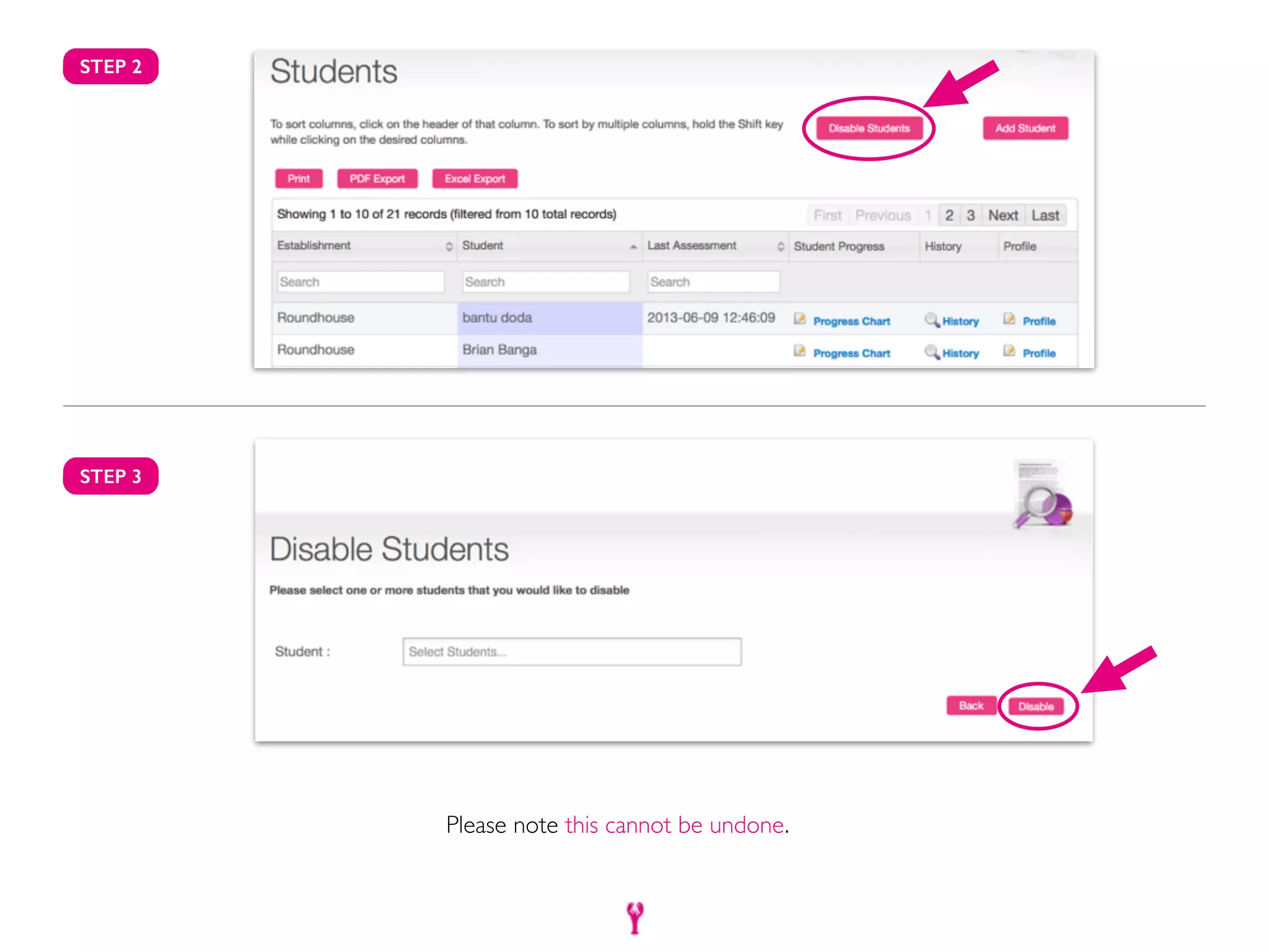 How to remove students | PDF