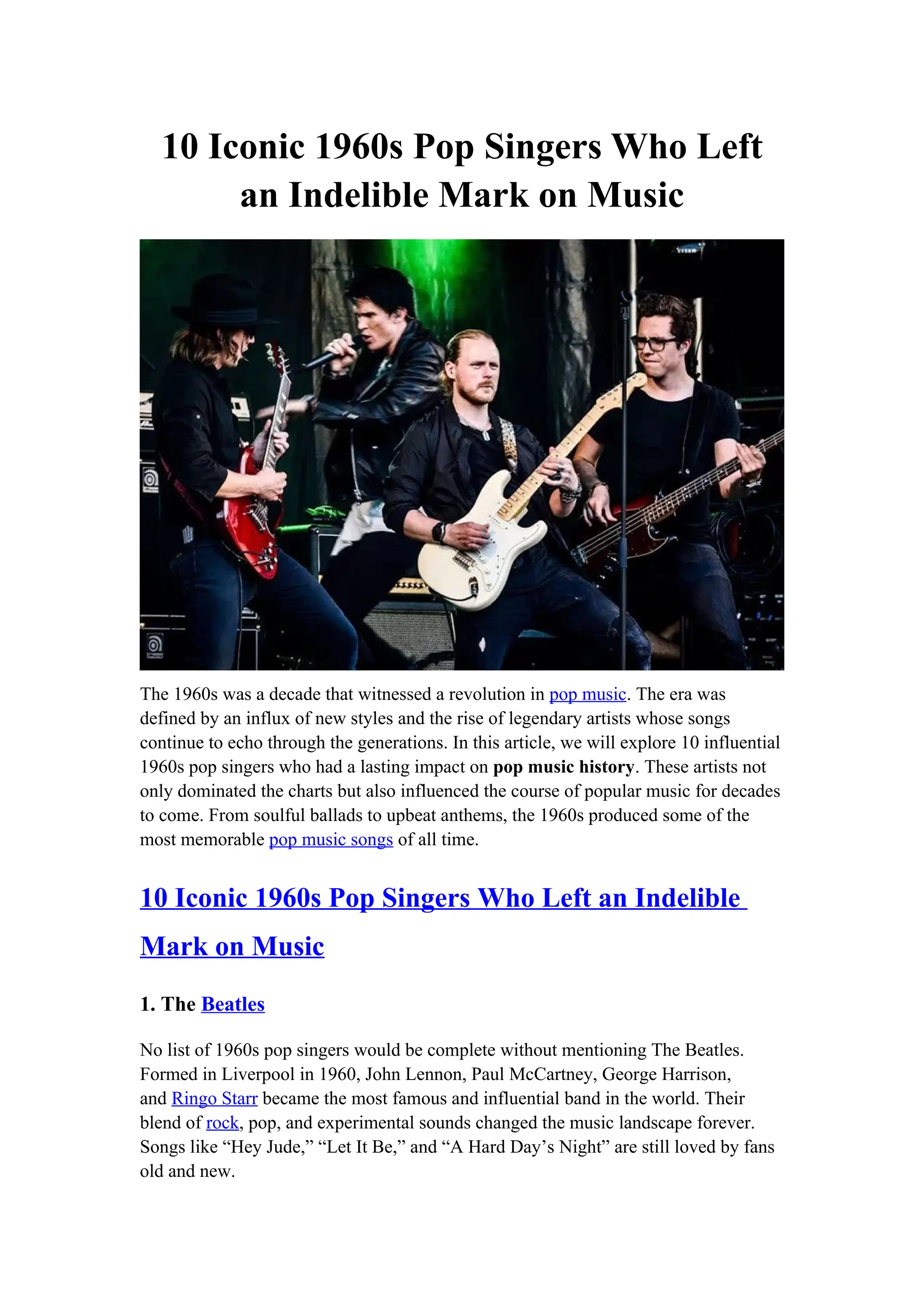 10 Iconic 1960s Pop Singers Who Left an Indelible Mark on Music.docx