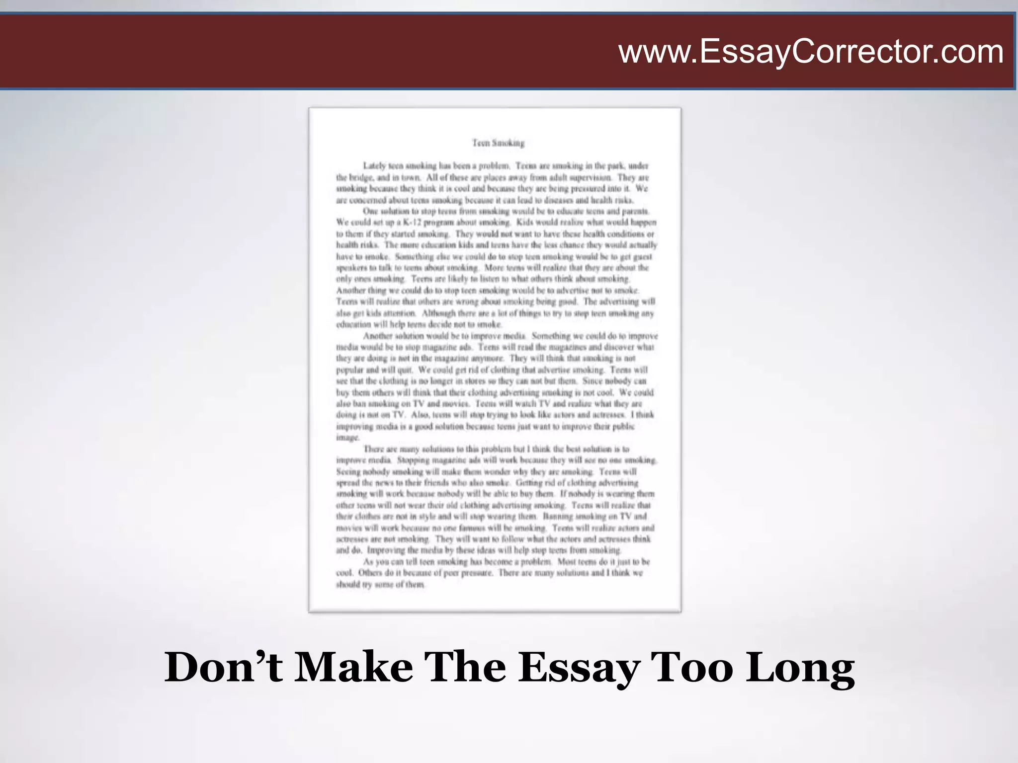 10 ideas how to correct an essay. | PPTX