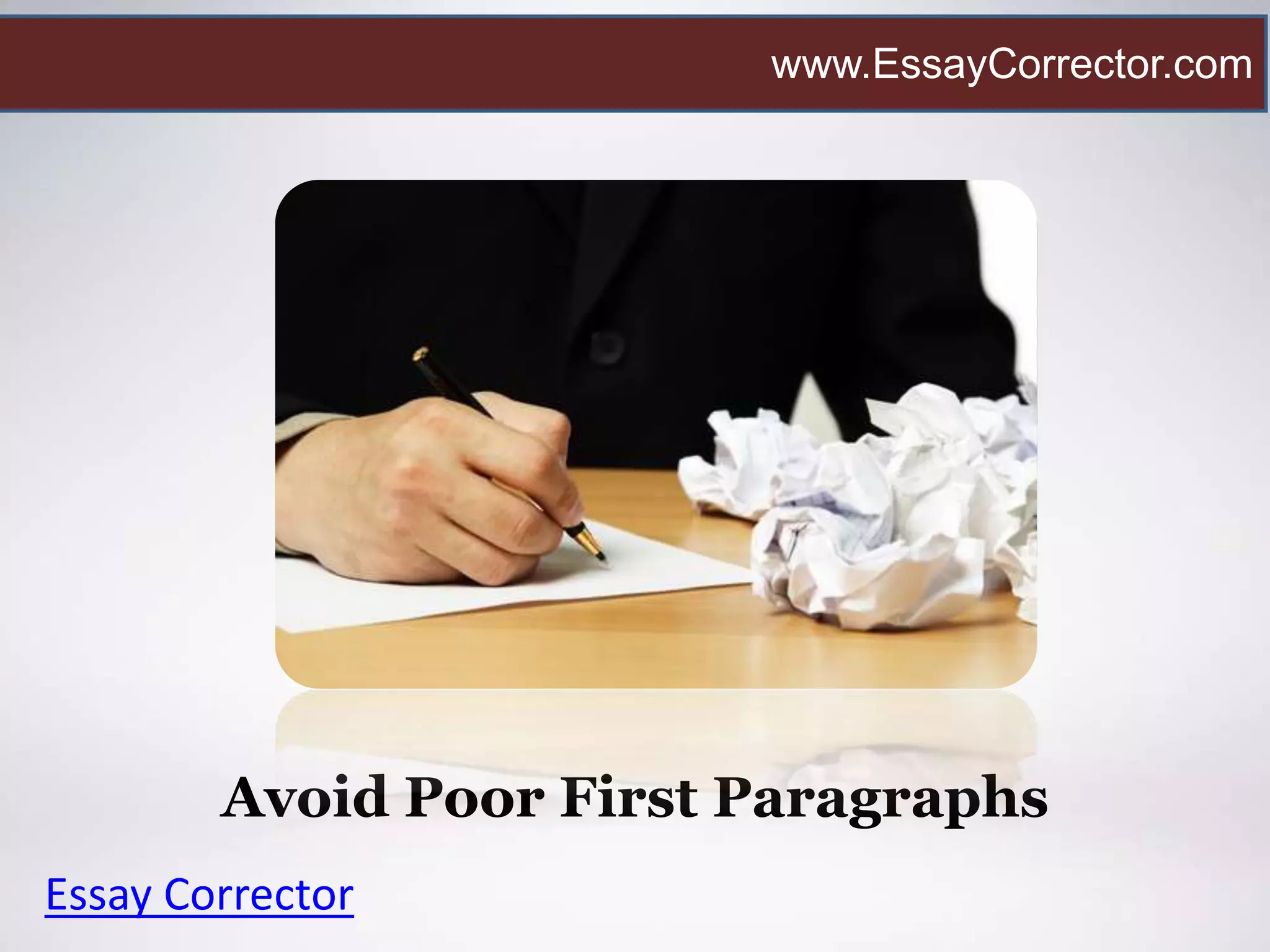 10 ideas how to correct an essay. | PPT