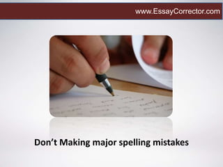 10 ideas how to correct an essay. | PPT