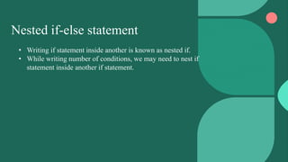 If statements in C | PPTX