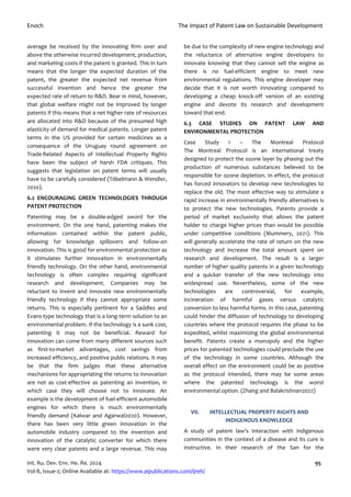 The Impact of Patent Law on Sustainable Development | PDF