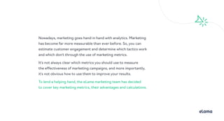 10 important marketing metrics by eLama | PDF