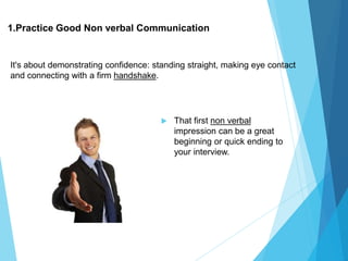 10 Important Points for Interview Skills | PPTX
