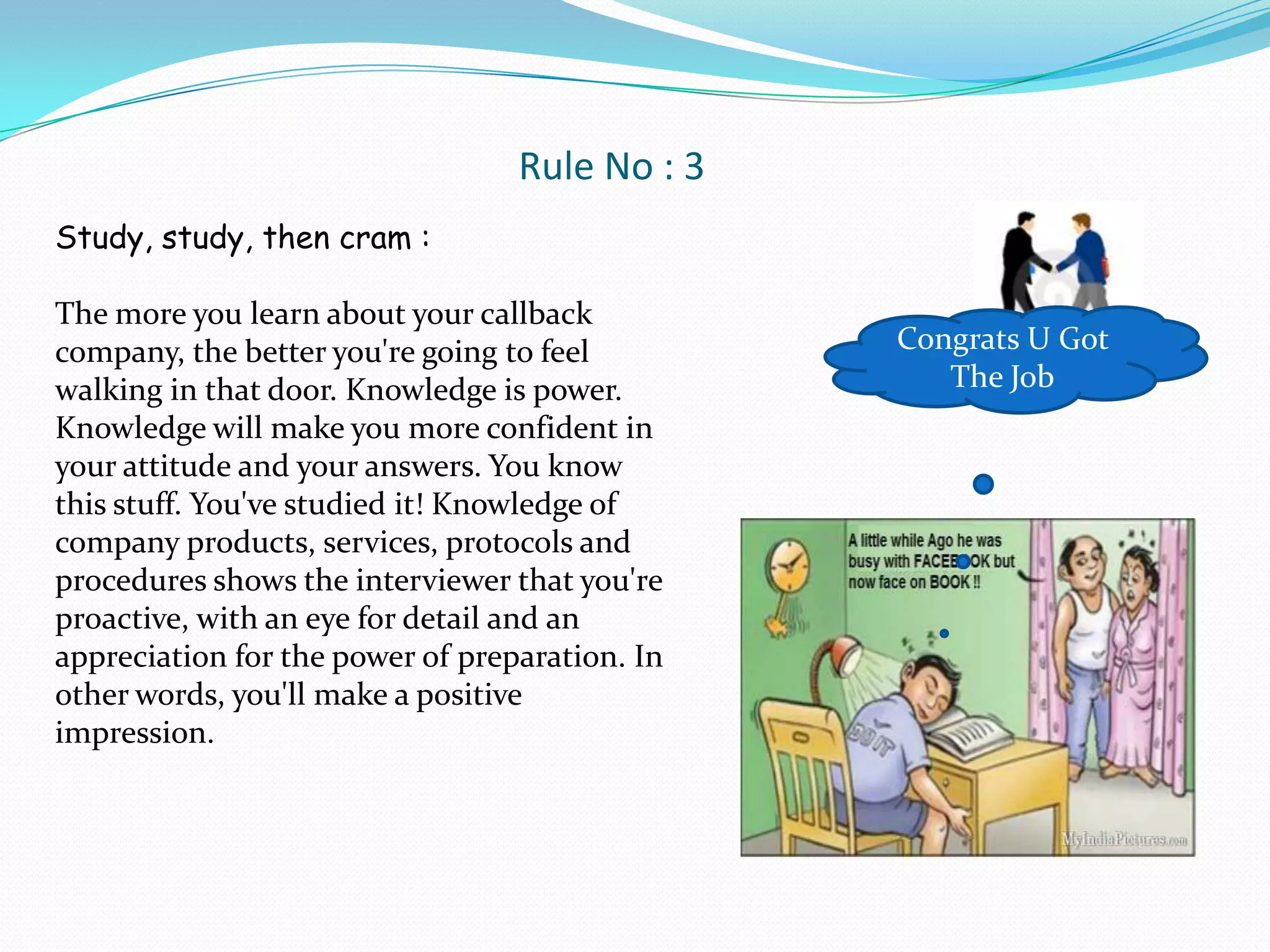 10 important rules of interview | PPTX