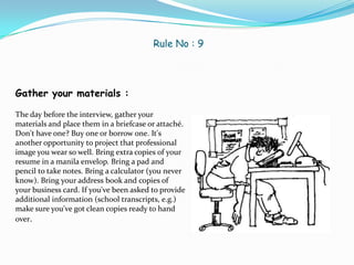 10 important rules of interview | PPTX