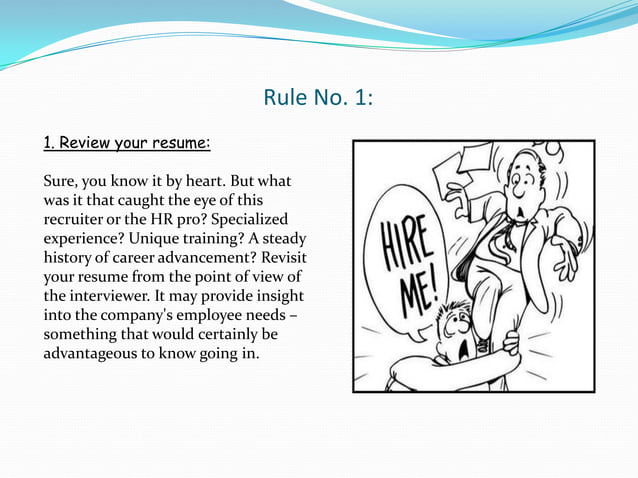 10 important rules of interview | PPTX