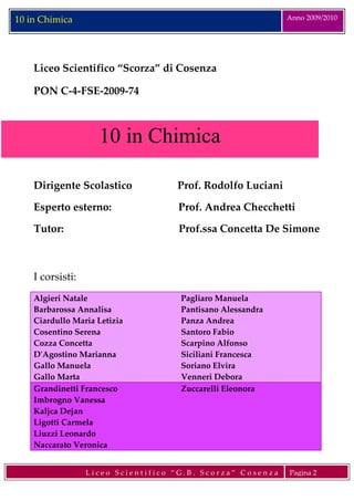 10 in Chimica | PDF