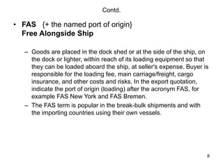 10 INCO TERMS EXPLANATION CLEARLY PRESENTATION | PPT