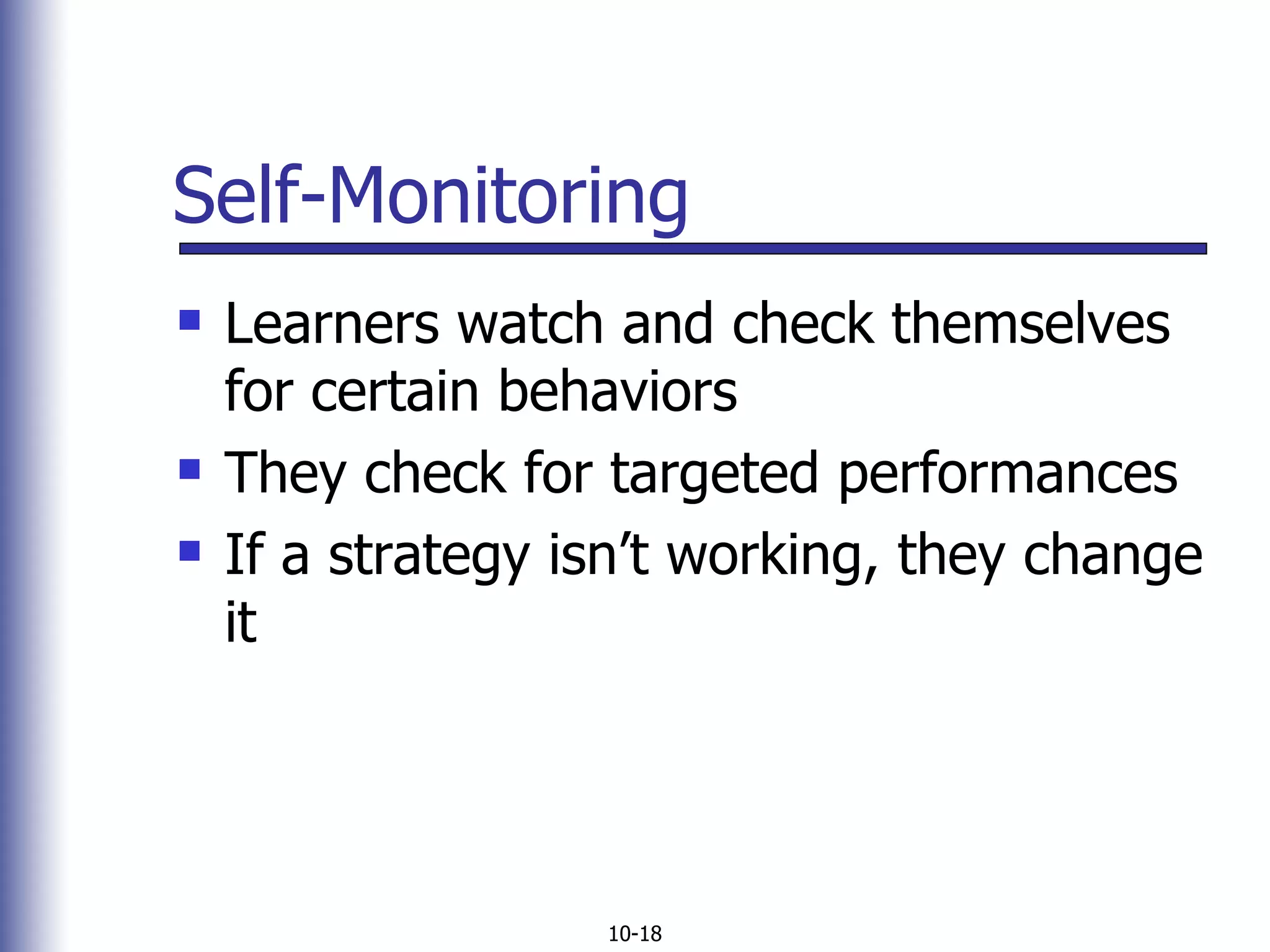 10 independent learning for class | PPT