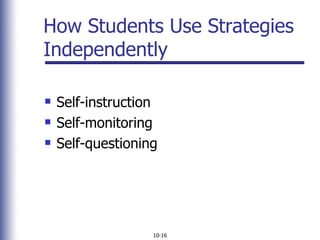 10 independent learning for class | PPT