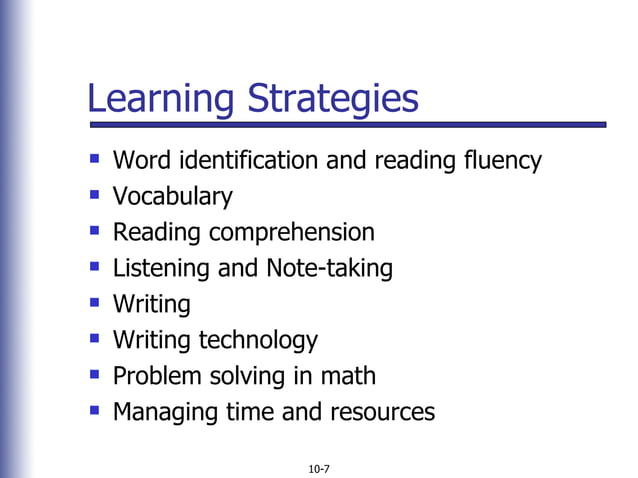 10 independent learning for class | PPT