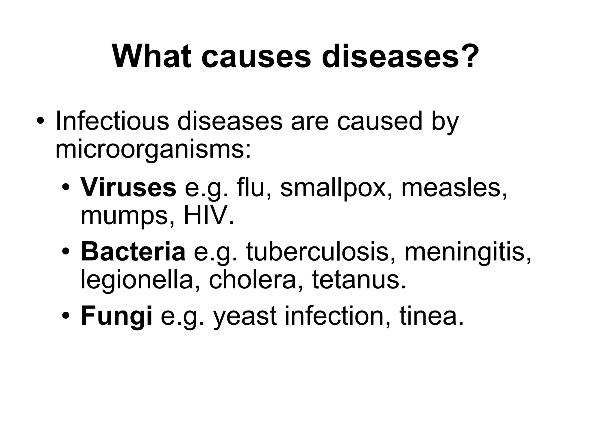 Y8 Humans 10 infectious diseases | PPT