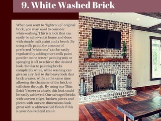 10 Inspirational Interior Brick Looks | PDF