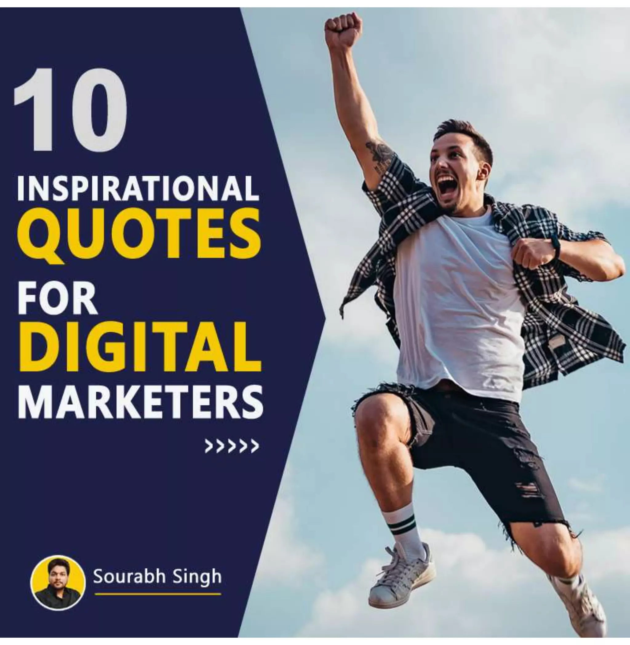 10 inspirational quotes for digital marketers | PPTX