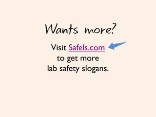 10 Inspiring Lab Safety Slogans | PDF
