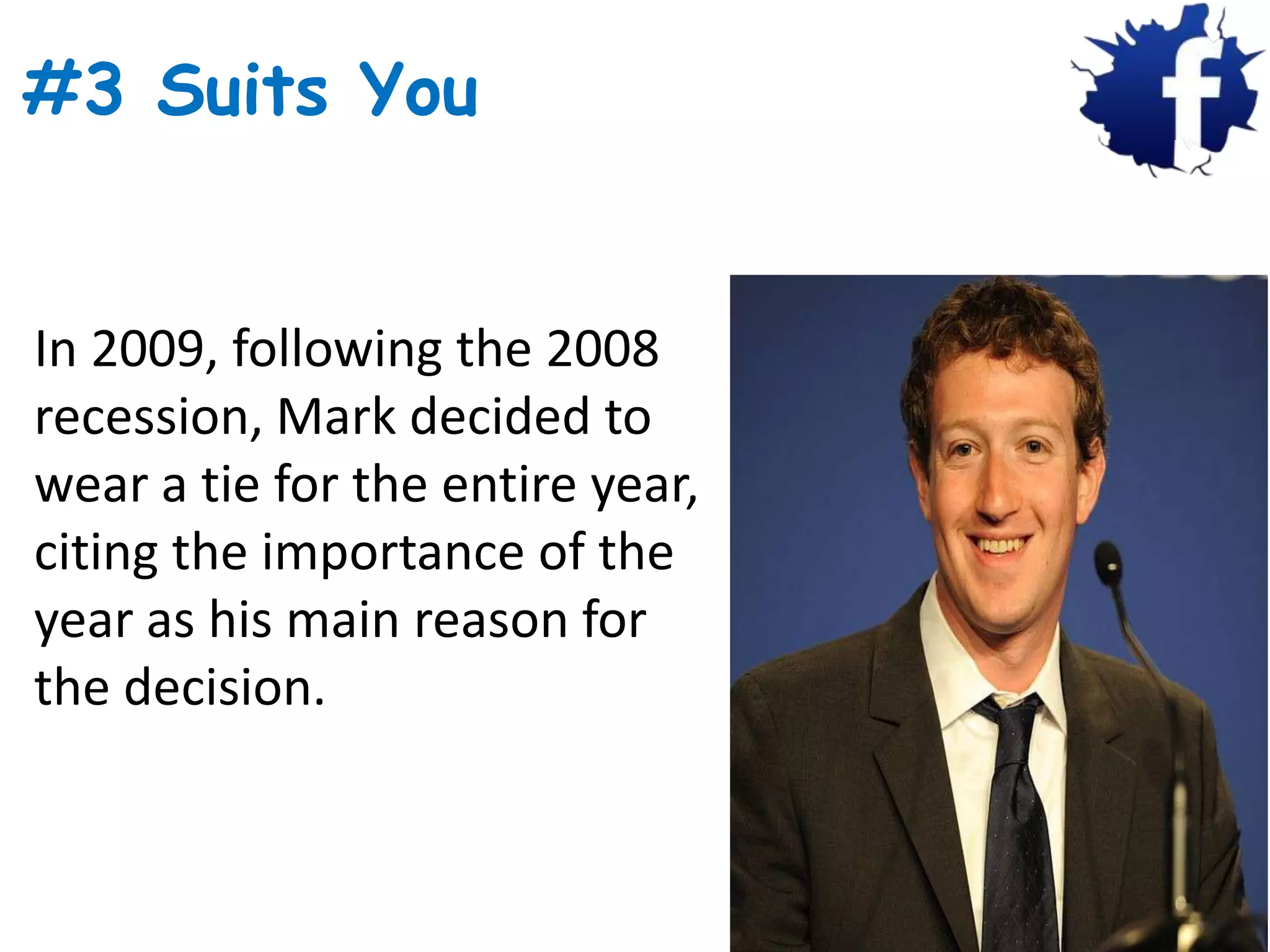 10 interesting facts about Mark Zuckerber | PPT