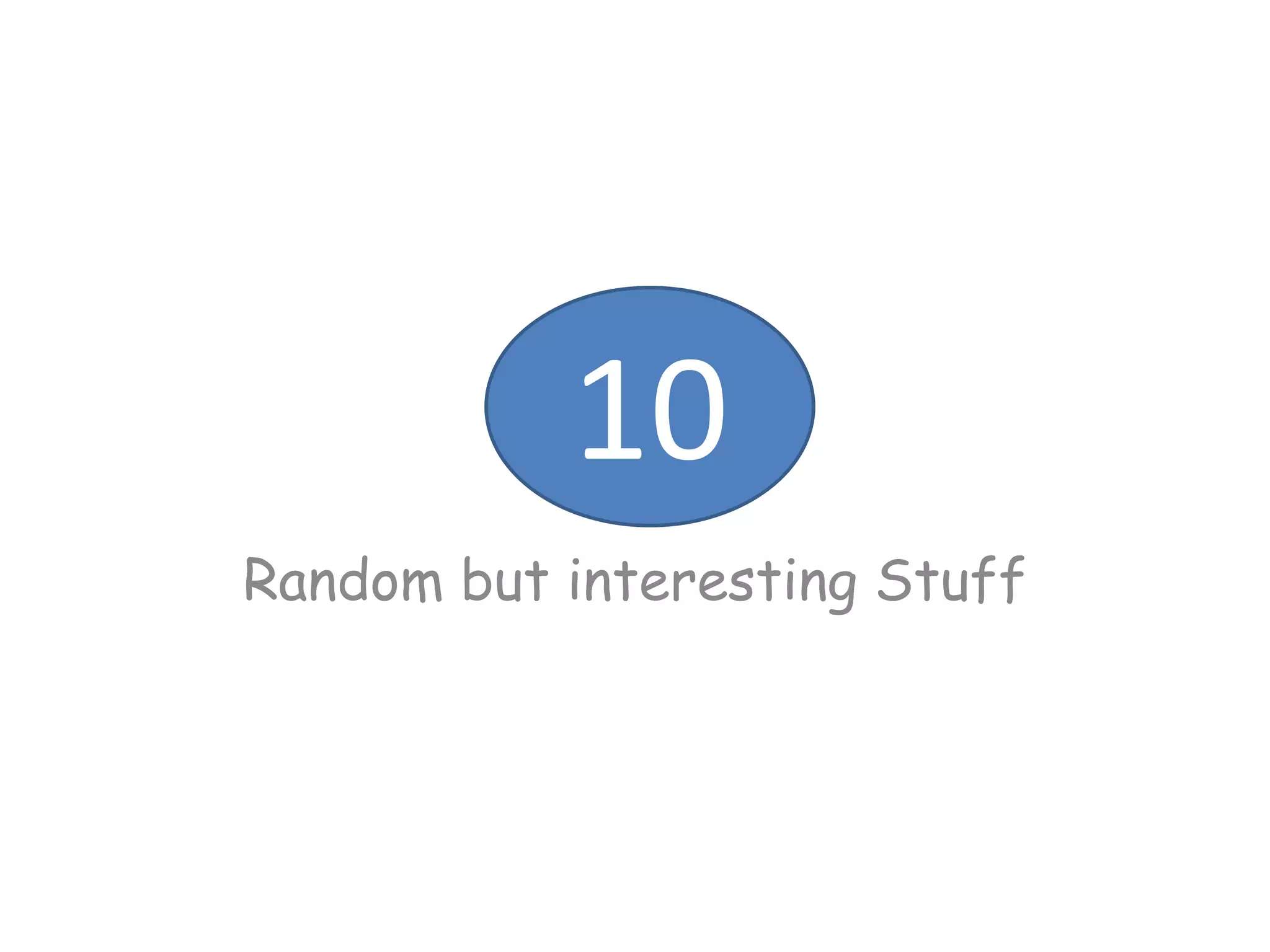10 interesting stuffs about ten | PDF