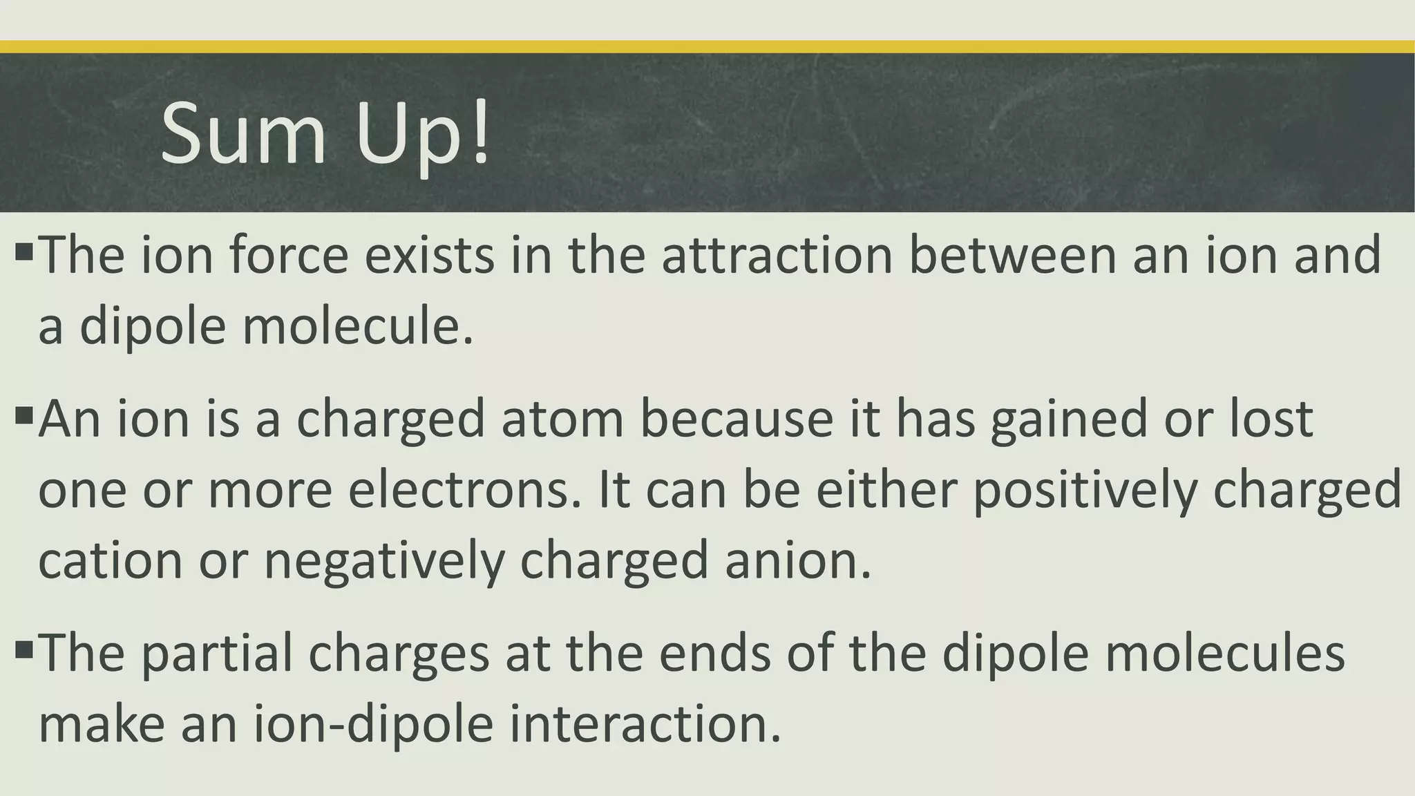 Intermolecular Forces of attraction | PPTX