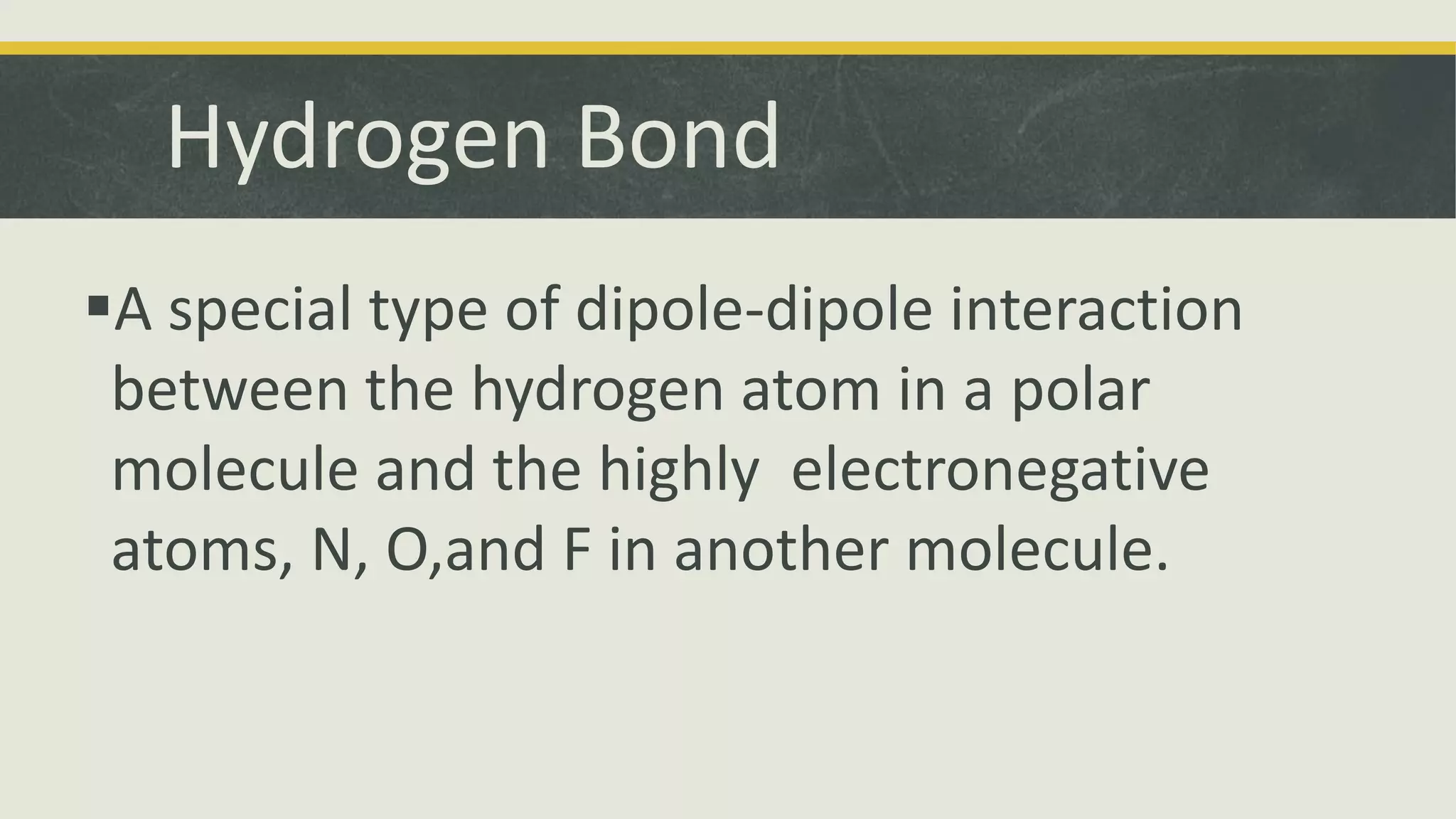 Intermolecular Forces of attraction | PPTX