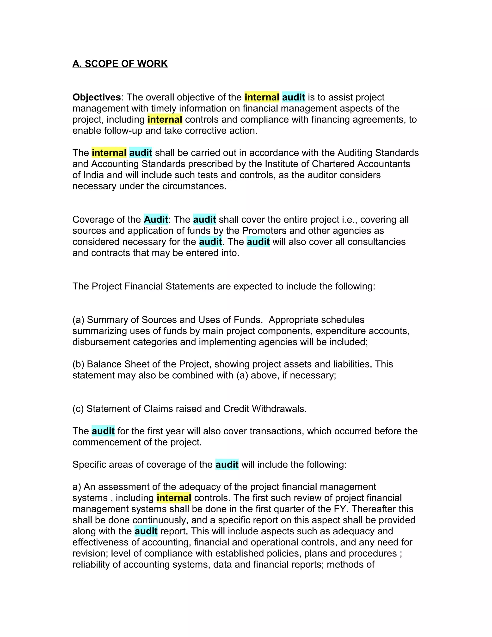 10 internal audit manual for construction companies | DOC