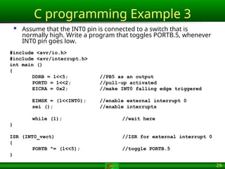 10_interrupt processing on AVR Microcont | PPT