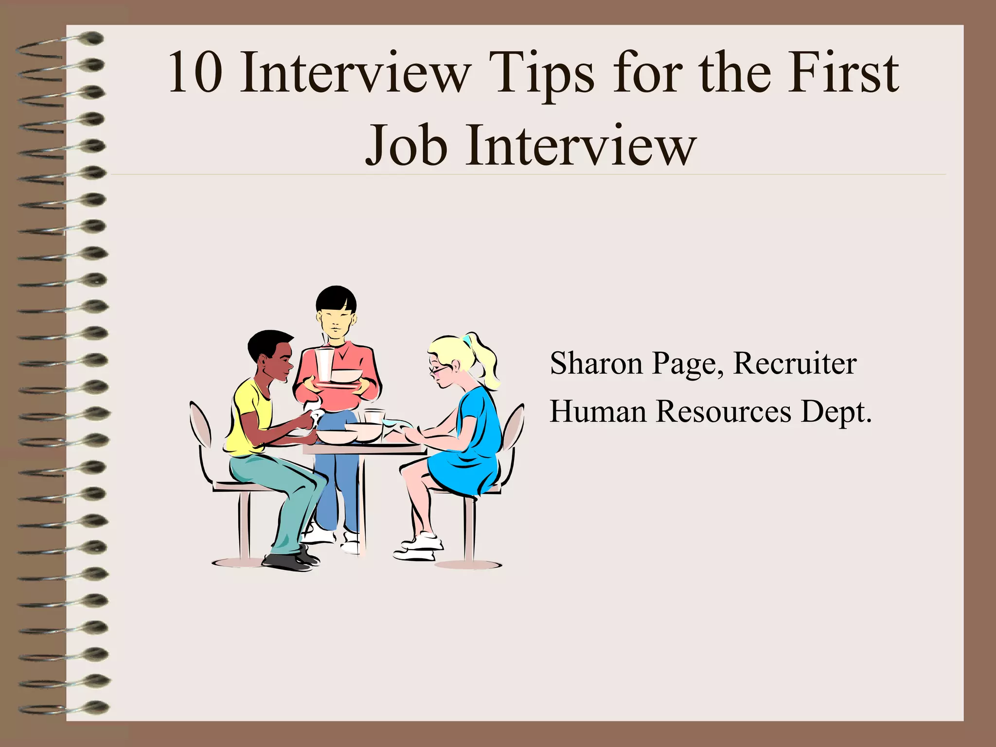 10 Interview Tips For The High School Student | PPT
