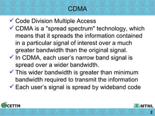 10 Introduction to CDMAWCDMINT001.pdf ppt | PDF