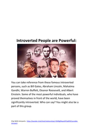 10 introvert personality traits that will make you feel better | PDF ...