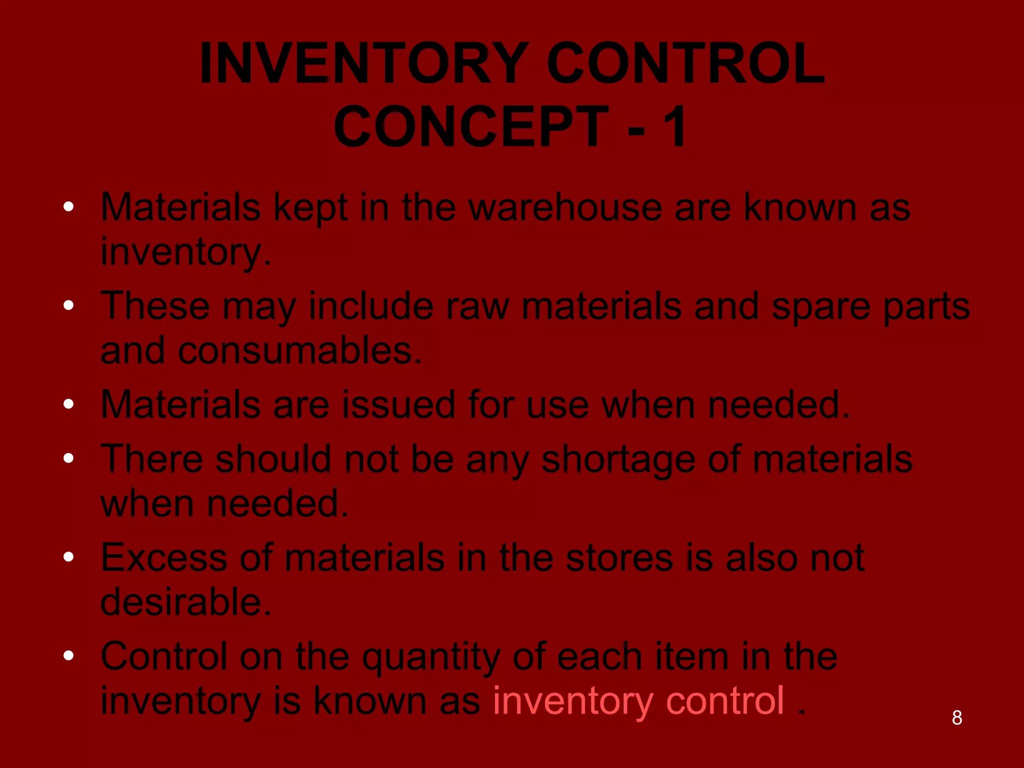 Inventory Control Model | PPT