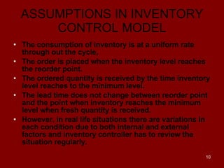 Inventory Control Model | PPT