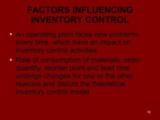 Inventory Control Model | PPT